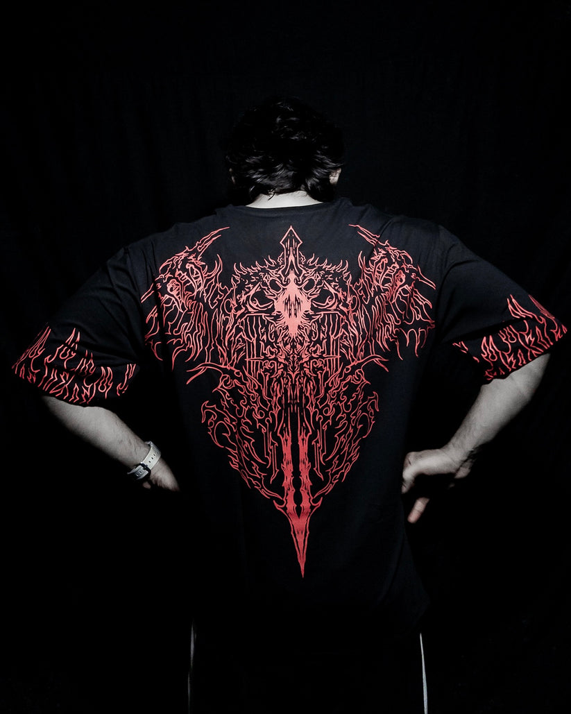 SOULFLAME OVERSIZED T-SHIRT [BLOOD OATH] – Lost Divvinity